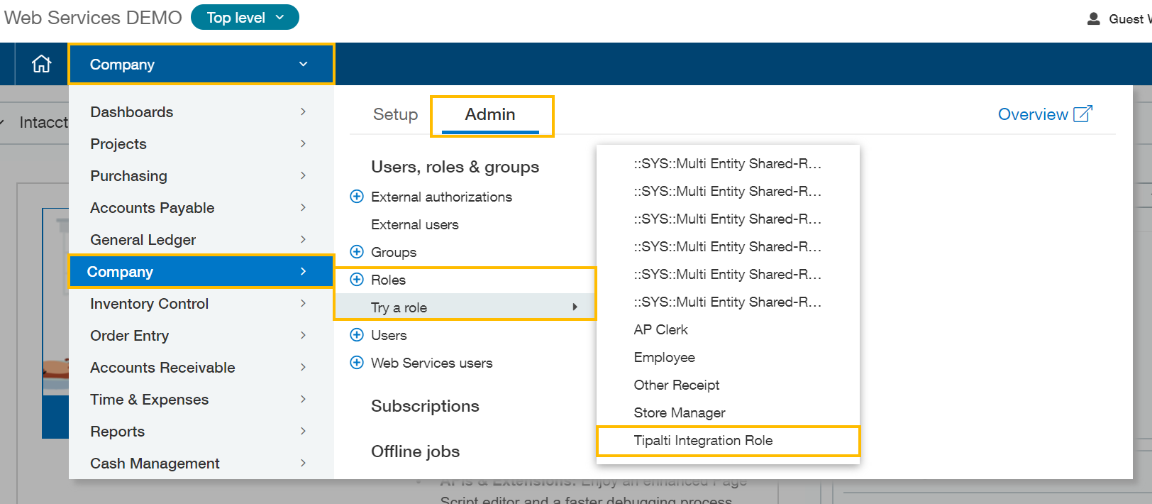 Required user roles – Tipalti