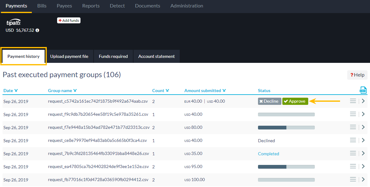Make Payments – Tipalti