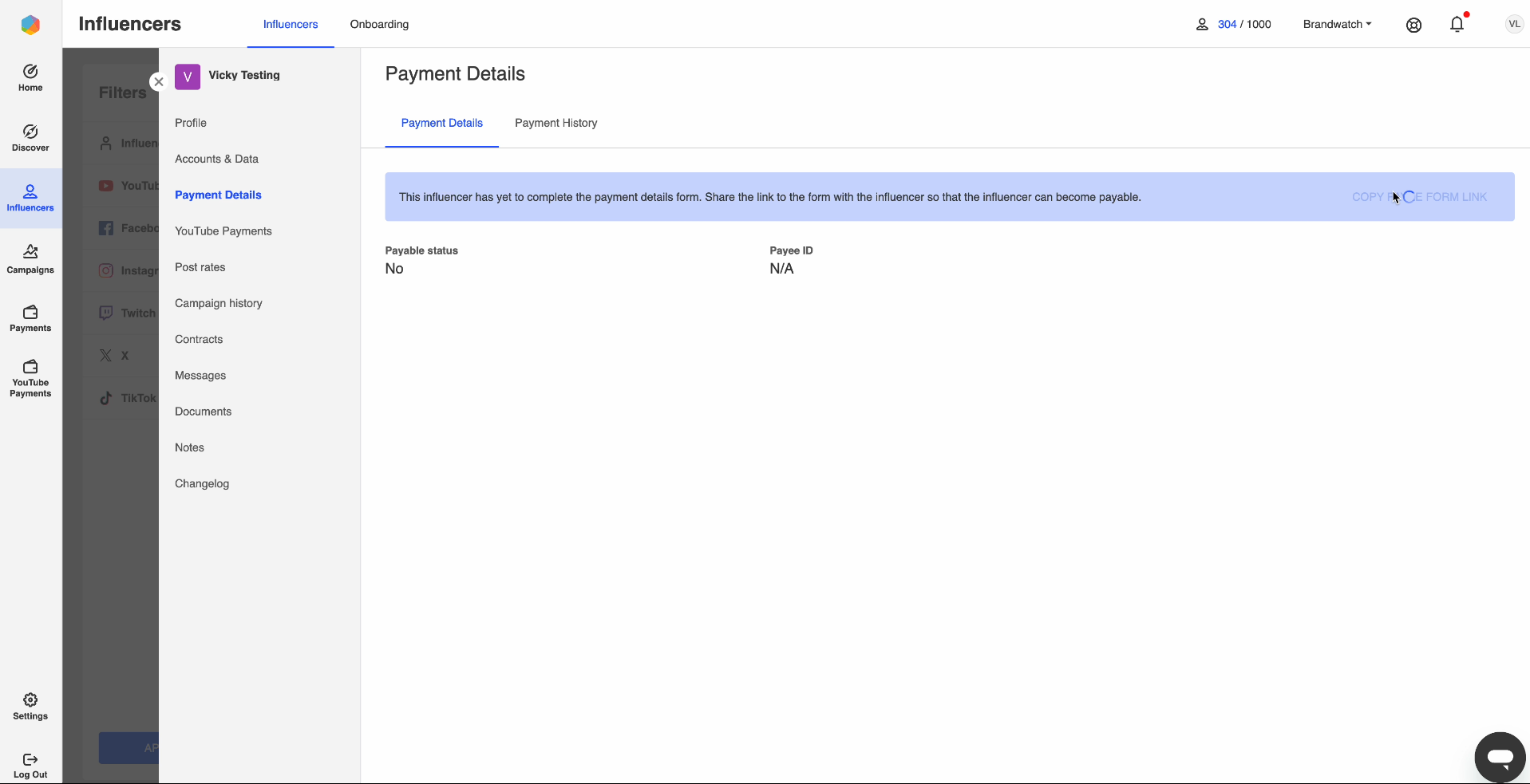 Payee workflow – Tipalti