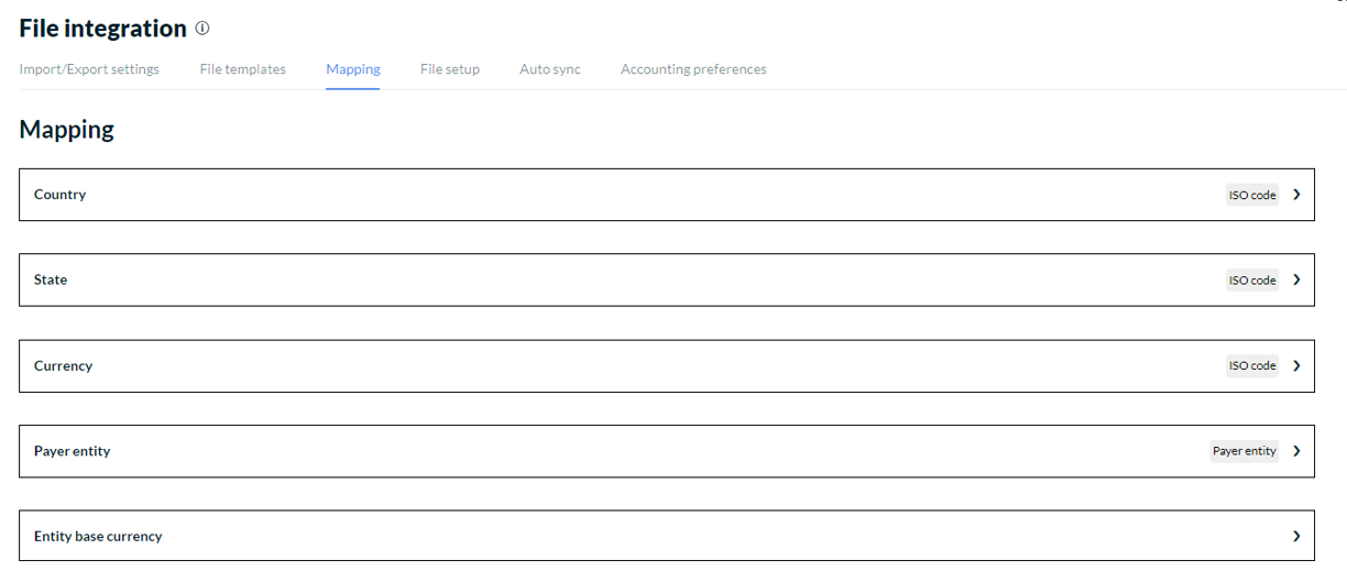 Configure Export Settings – Tipalti